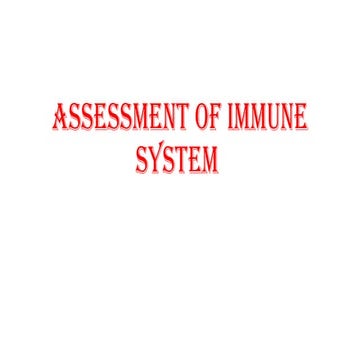 nursing Assessment of immune system .pptx