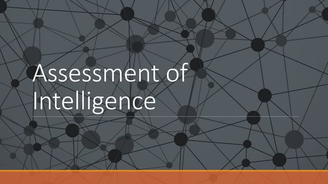 Unit 08 intelligence in educational psychology | PPTX