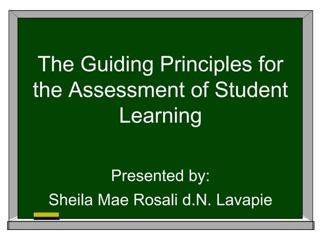 Assessment of learning 1 | PPTX