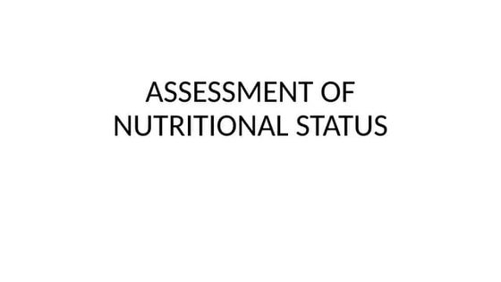 nutritional assessment and ABCD ASSESSMENTppt | PPTX | Children\'s ...