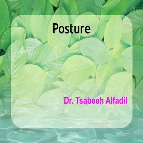 Posture assessment cpd | PPTX