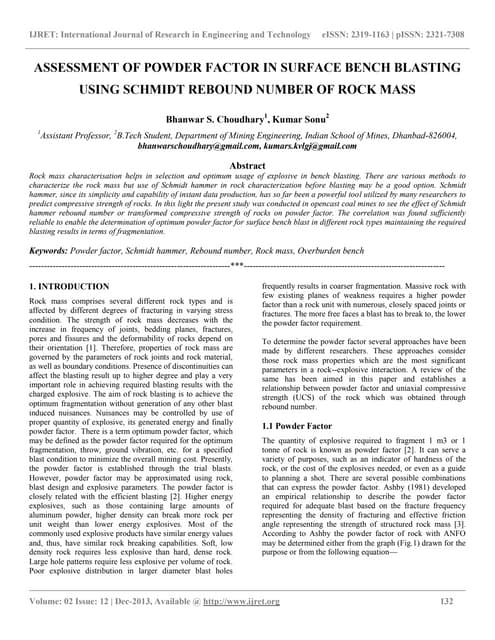 Blast design in opencast mining | PPT