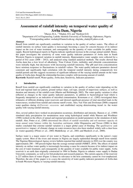 Assessment Of Spatial Variations In Surface Water Quality Of Laguna