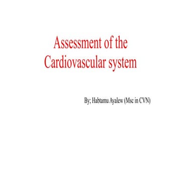 Assessment of the Cardiovascular system.pptx
