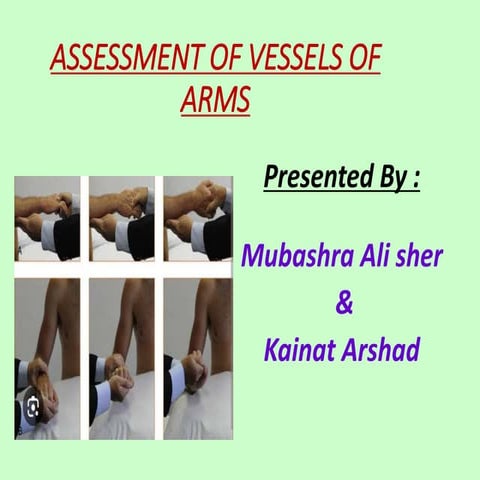 Assessment of peripheral vascular system | PPTX