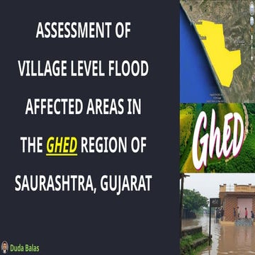 ASSESSMENT OF VILLAGE LEVEL FLOOD AFFECTED AREAS IN THE GHED REGION OF ...