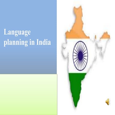 Language Planning in India | PPTX