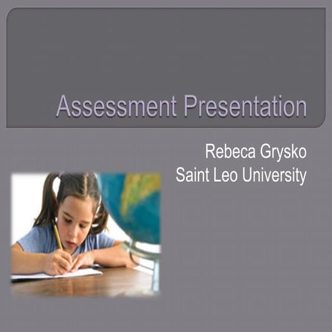 Assessment presentation | PPT