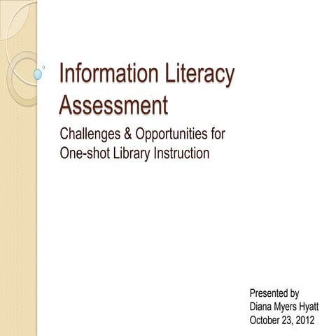 Assessment for LI sessions | PPT