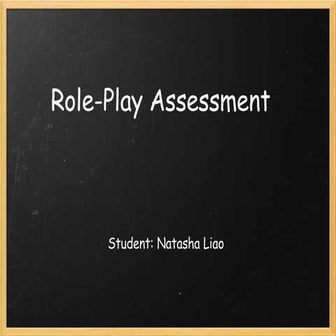Role-Play Assessment | PPT
