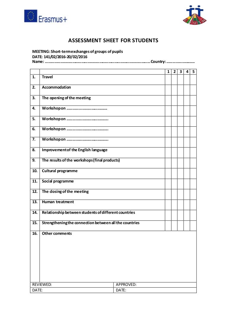 assessment-sheet-for-students