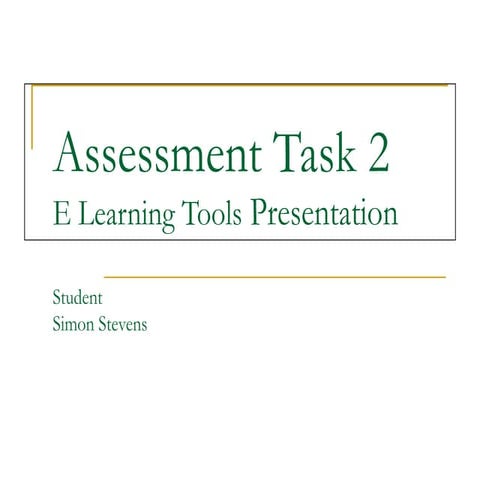 Assessment Task 2 | PPT