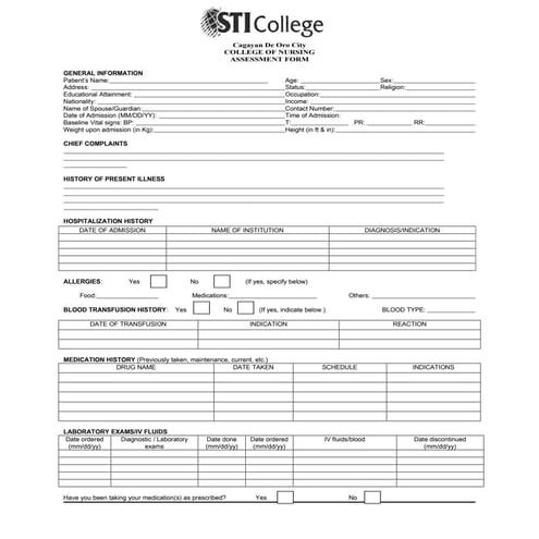 Assessment tool | DOC