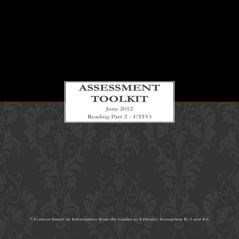 Assessment tool kit | PDF
