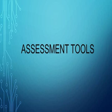Assessment tools | PPTX