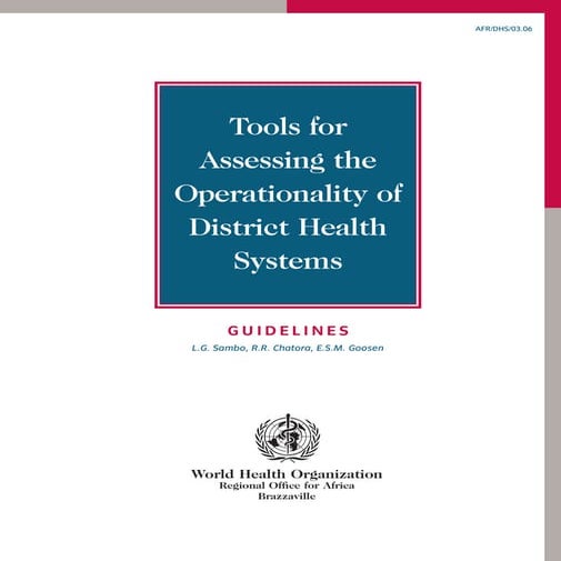 Assessment tools for operationality of dhs | PDF