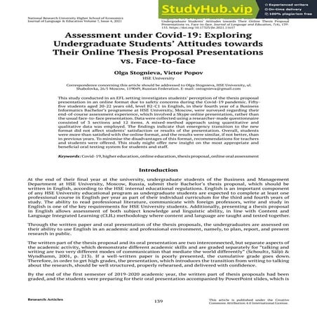 Assessment Under Covid-19 Exploring Undergraduate Students Attitudes ...