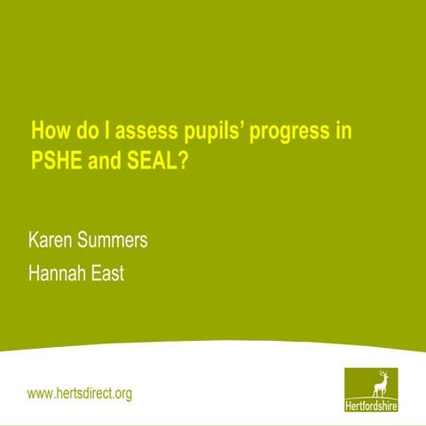 Assess Pupil Progress Pshe | PPT