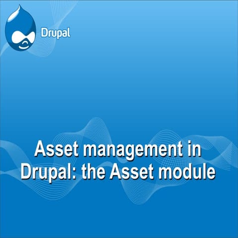 Asset Management In Drupal Using The Asset Module Pdf