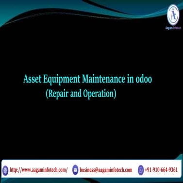 Asset Equipment Maintenance, Machine Repair/Maintenance, Auto parts ...