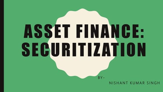 Process of securitization | PPTX