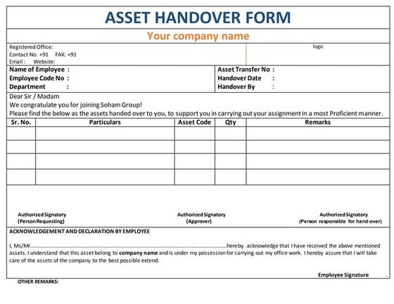 Form-OS-0402-HE- Handing Taking Over Report For Engineers rev00 NEW ...