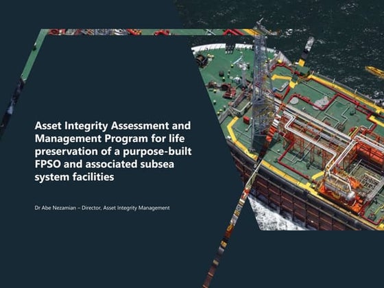 Asset Integrity Management | PPTX | Business | Business and Finance