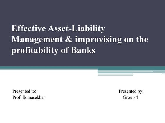Enhanced Balance Sheet Management | PPT