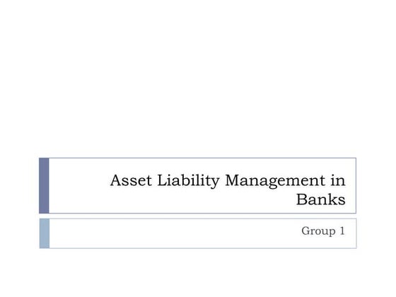 Asset liability management | PPT