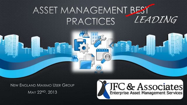 Asset Management Best Practices Ppt