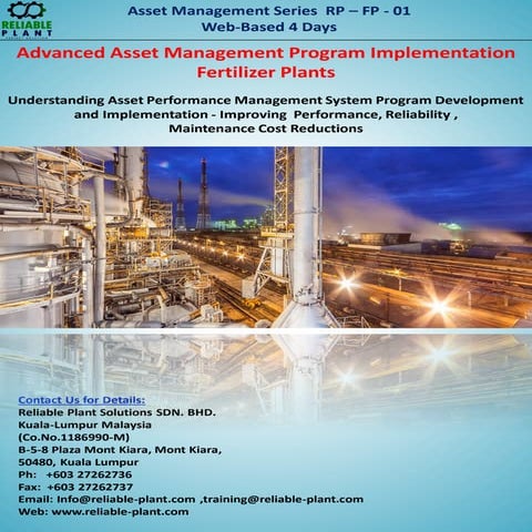 Asset Management for Fertilizer Plants.pdf | Agriculture | Industries