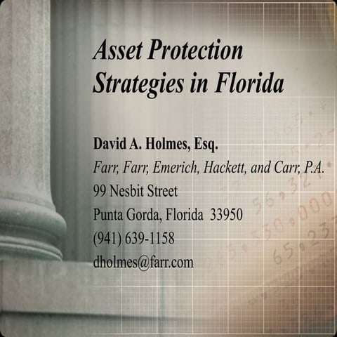 Asset Protection | PPT