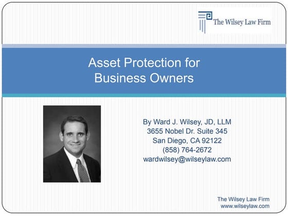 Asset protection 101 | PPT