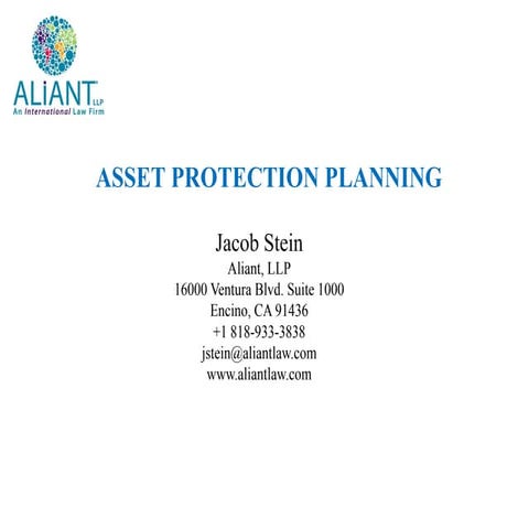Asset Protection Planning | PDF
