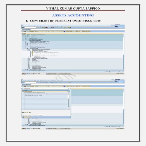 SAP Assets accounting VISHAL | PDF
