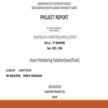 MCA final year project report on AssetTrack Solutions.pptx