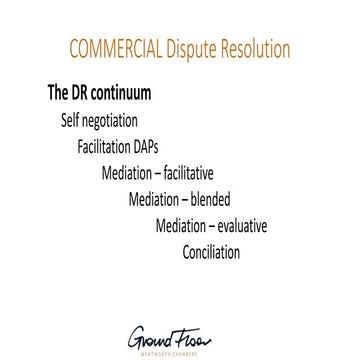 Commercial dispute resolution | PPTX