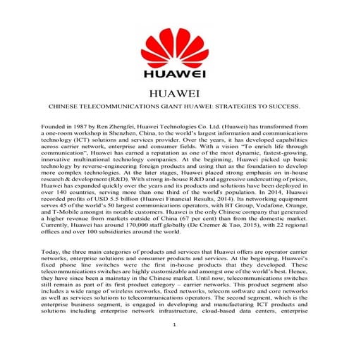success history of HUAWEI | PDF