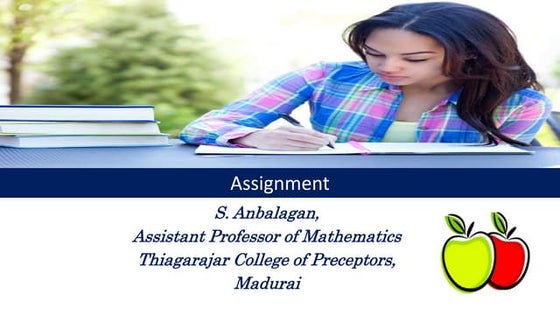 Assignment | PPT