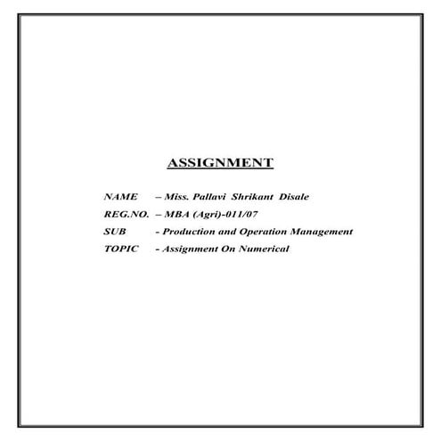 Assigmnment | PDF