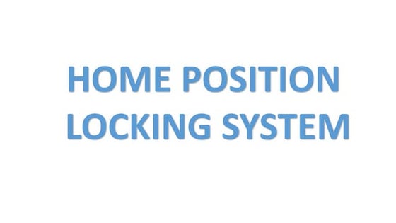 DESIGN OF FREE POSITION LOCKING SYSTEM. | PPT