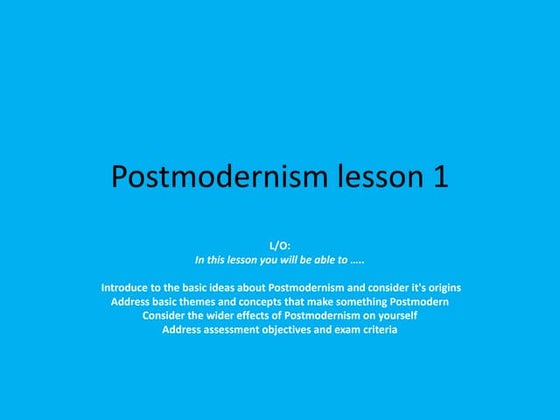 Parody and pastiche - Postmodernism | PPTX | Humor and Satire | Pop Culture