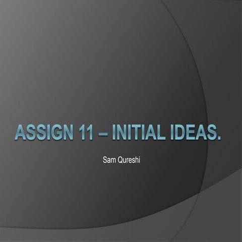 Assign 11 | PPTX