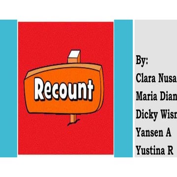 teaching Simulation- Recount | PPT