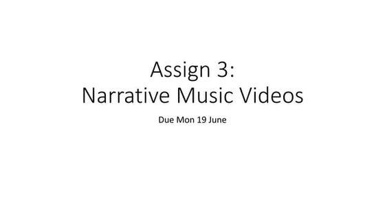 Music video theory | DOCX