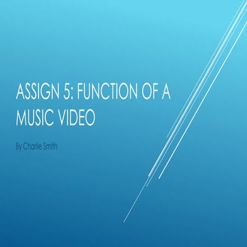 Assign 5 | PPT
