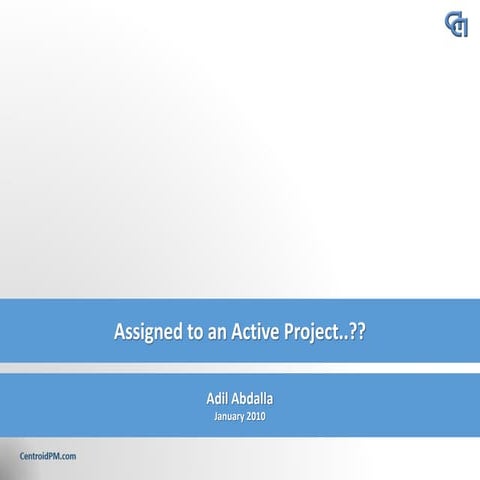 Assigned Project Manager | PPT