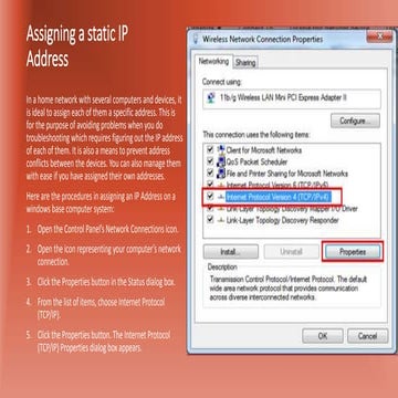 Assigning A Static Ip Address Pptx Computer Networking Computing