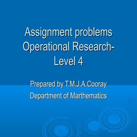 Assignment | PPT