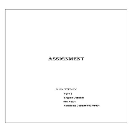 Assignment | PDF